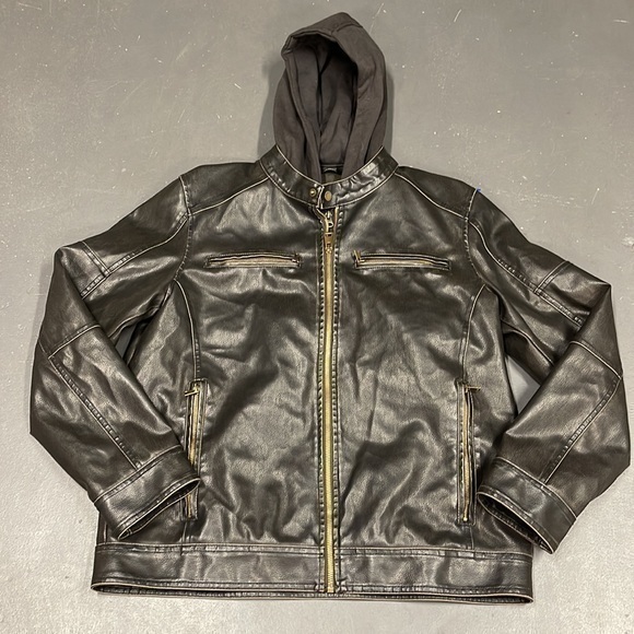 Black Rivet | Jackets & Coats | Black Rivet Removable Hood Zip Up ...